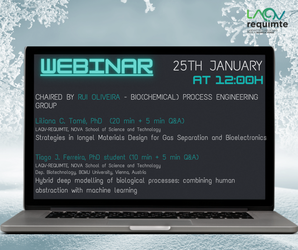 LAQV WEBINAR | 25th January: Bio(chemical) Process Engineering at 12 ...